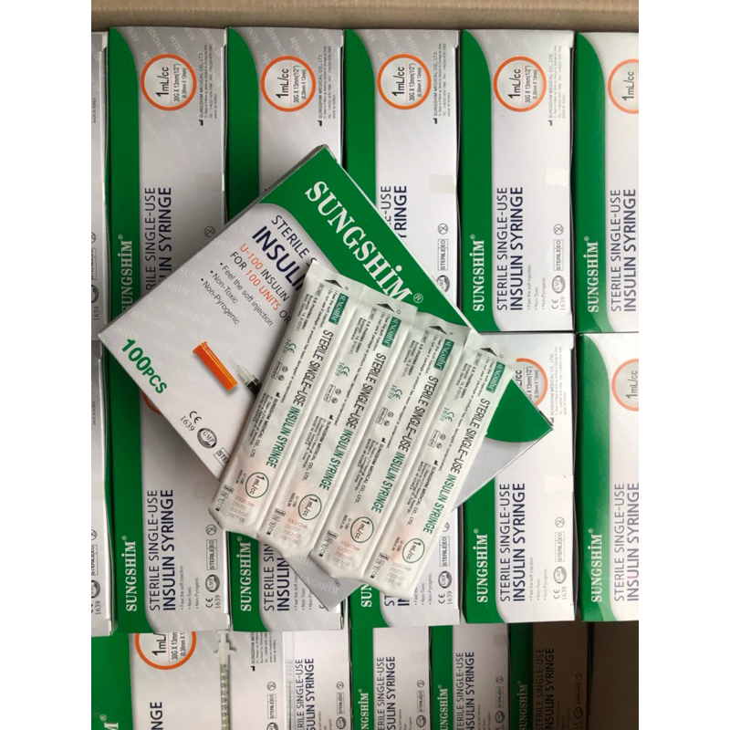 Kim Tiểu Đường SungShim Hàn Quốc - Kim Tiêm Insulin 30G x 8MM (5/16'')(0.30mm x8mm) | Shopee ...