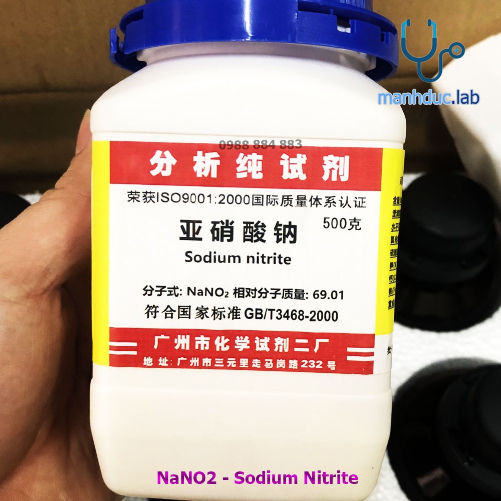 Hóa chất - NaNO2 99%- Sodium Nitrite dùng trong thí nghiệm | Shopee Việt Nam