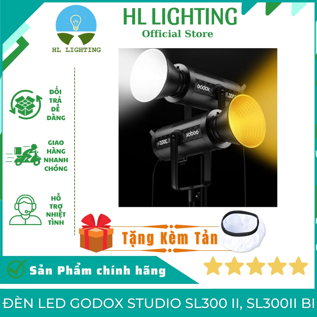 Đèn LED Godox Studio SL300 II, SL300II Bi Công Suất 320W, Nhiệt Màu ...