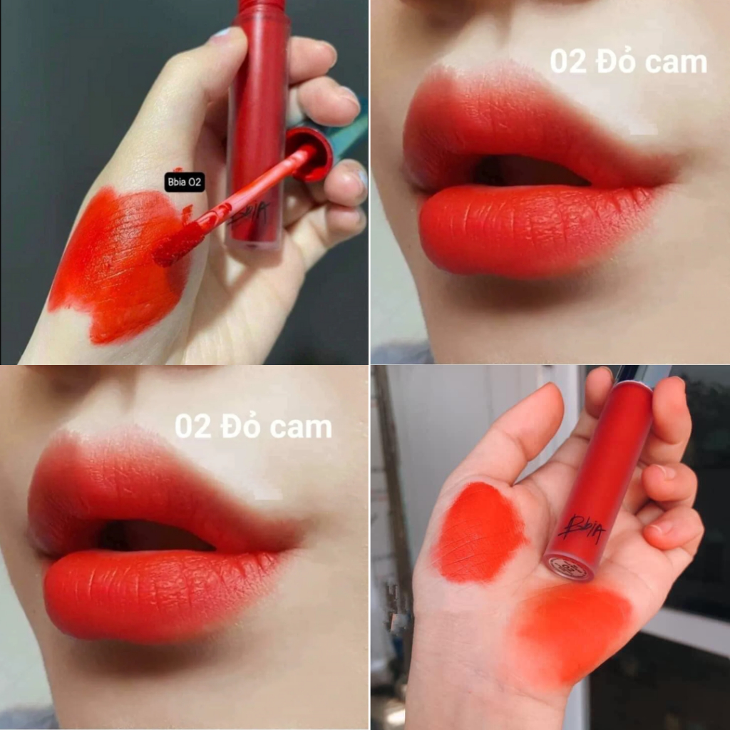 Son Kem Lì Bbia 02 Đỏ Cam ( Extra bounce ) | Shopee Việt Nam