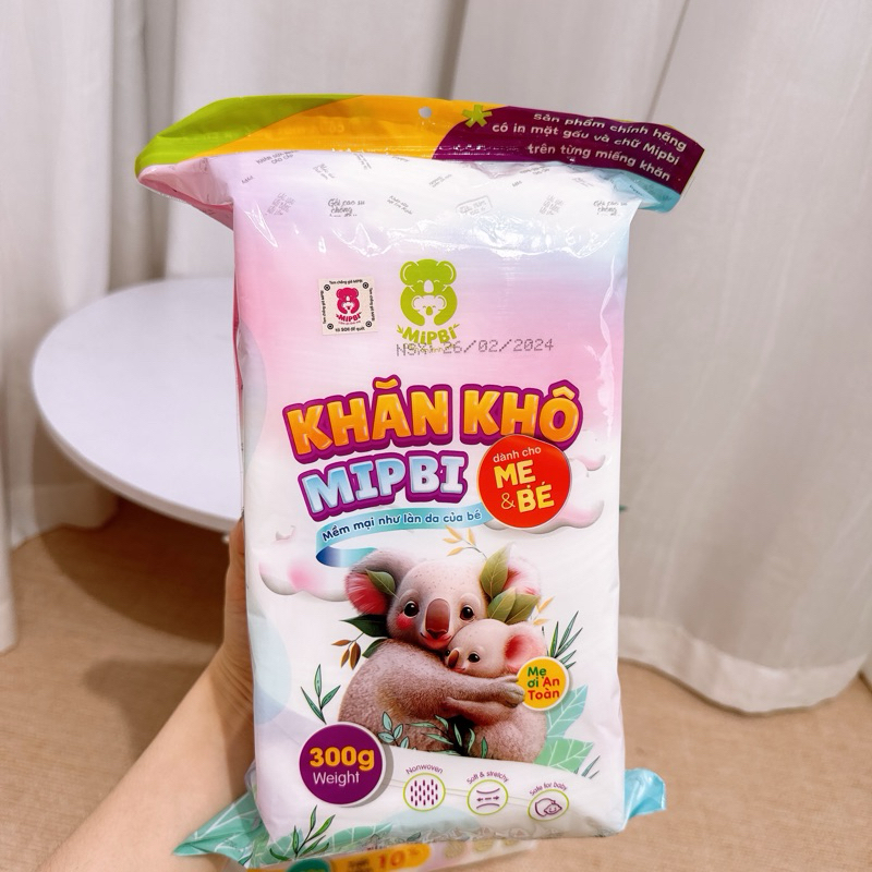 MIPBI Khăn vải khô / giấy khô giấy đa năng bé sơ sinh vệ sinh lau 300g 600g 900g 800G 1000G ...