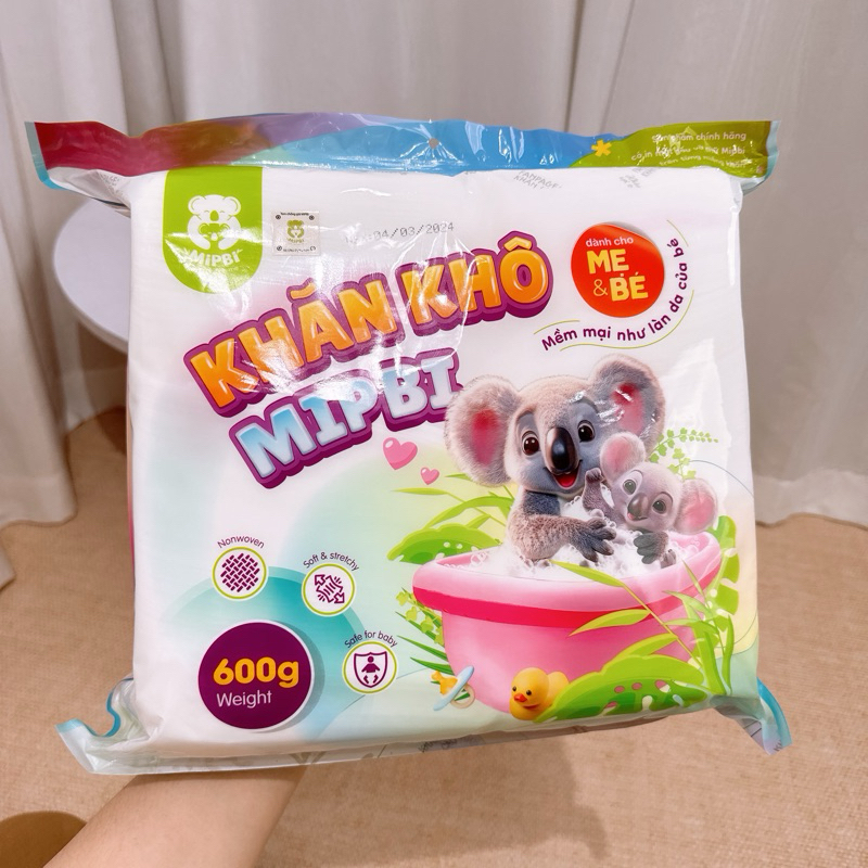 MIPBI Khăn vải khô / giấy khô giấy đa năng bé sơ sinh vệ sinh lau 300g 600g 900g 800G 1000G ...