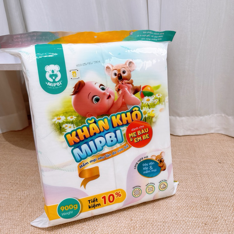 MIPBI Khăn vải khô / giấy khô giấy đa năng bé sơ sinh vệ sinh lau 300g 600g 900g 800G 1000G ...