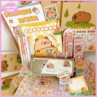 Set đồ Capybara - Set đồ dùng học tập họa tiết Capybara cute | Shopee ...