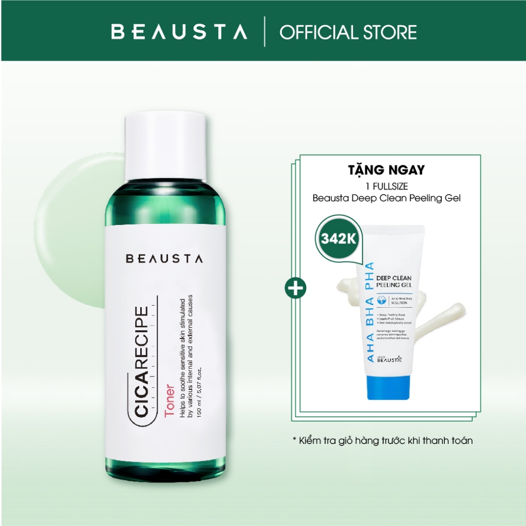 Nước hoa hồng chiết xuất rau má Beausta Cicarecipe Serum Toner 150ml ...