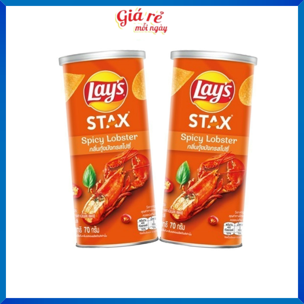 [BAO GIÁ TOÀN SÀN] [GIÁ SIÊU RẺ] Bánh snack khoai tây lon Lay's Stax ...