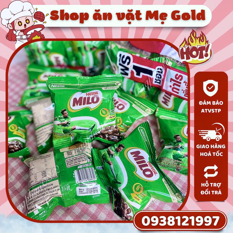Bim bim Milo, snack ngũ cốc viên cacao Milo Nestle Thái Lan (gói 15g ...