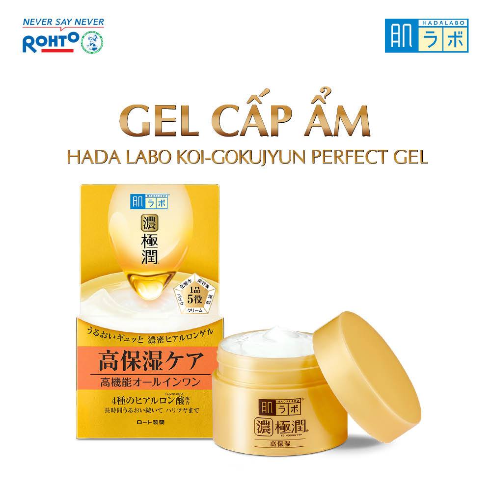 Kem dưỡng ẩm dạng gel Hada Labo Koi-Gokujyun Perfect Gel 100g | Shopee ...