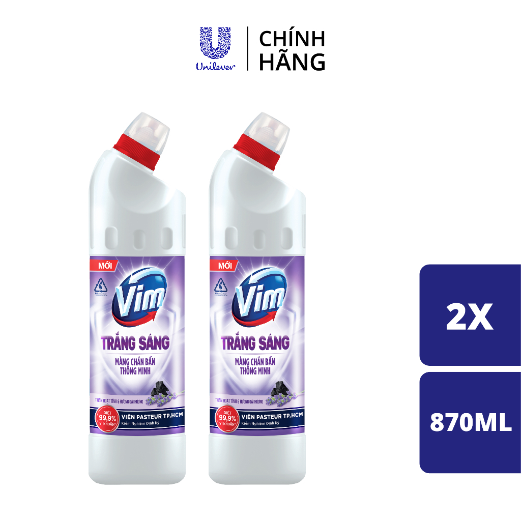Combo 2 Gel Tẩy Rửa Vim Trắng Sáng 870ml/Chai | Shopee Việt Nam