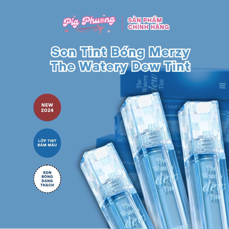 Son Tint Bóng Merzy The Watery Dew Tint phiên bản vỏ xanh dương ...