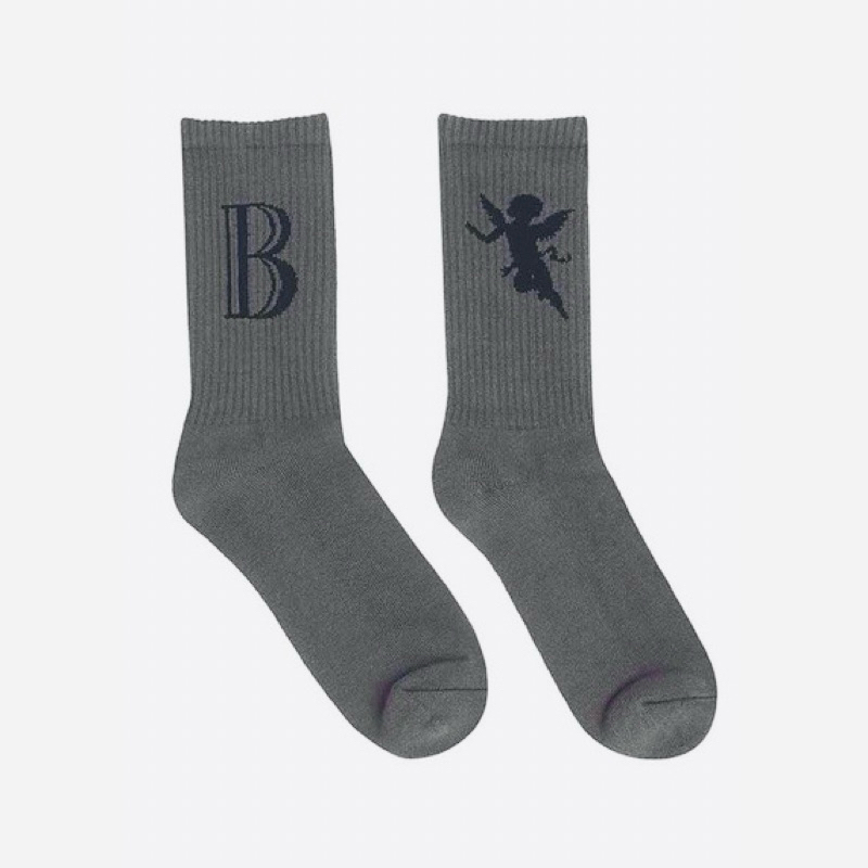 BOBUI SOCKS - LOGO/ GREY | Shopee Việt Nam