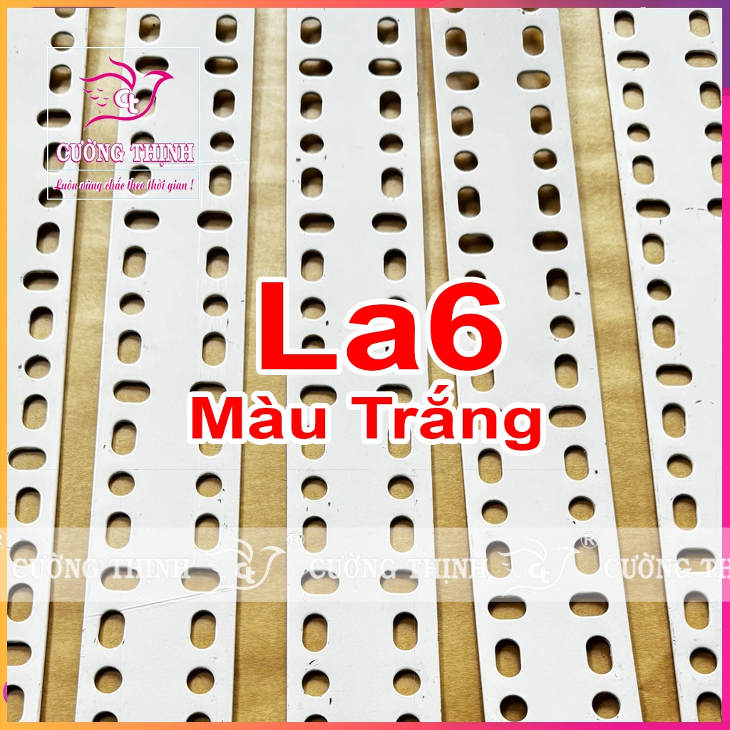 Thanh La, sắt La6 dày 1.6ly dài 50-60-80-100cm lắp đặt kệ sắt, kệ V lỗ ...