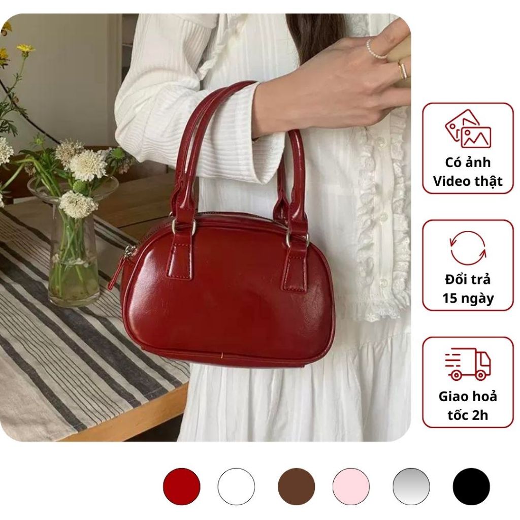 Túi quai xách mini cầm tay nữ túi xách tay đeo chéo da đẹp đeo vai đi ...