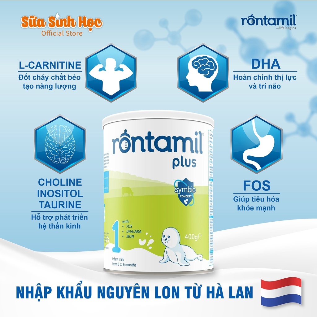 Rontamil Plus 1 800g cho bé 0-6 tháng | Shopee Việt Nam