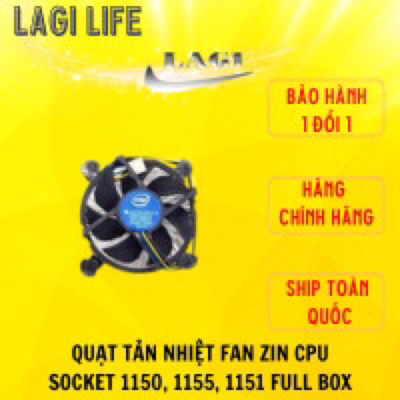 QUẠT TẢN NHIỆT FAN ZIN CPU SOCKET 1150, 1155, 1151 FULL BOX | Shopee Việt Nam