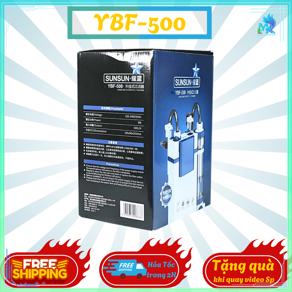Lọc treo Sunsun YBG, YBF500 thế hệ mới YBG300/YBG400/YBG500/YBG600 ...