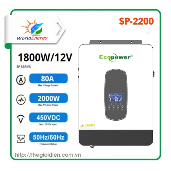 Inverter độc lập Ecopower 12V-1.8KW (SP-2200) áp cao | Shopee Việt Nam