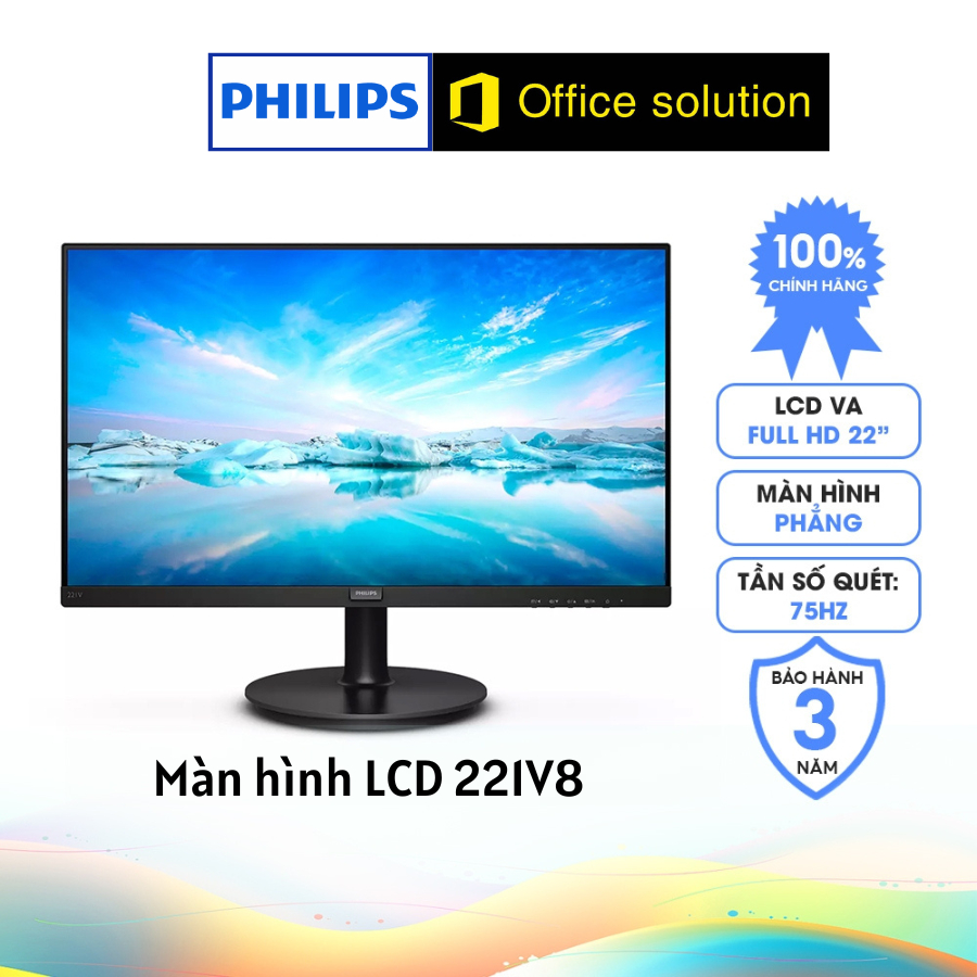 Màn Hình Philips 221V8LB 21.5 inch I Full HD I 1920×1080 I VA I 100Hz I ...