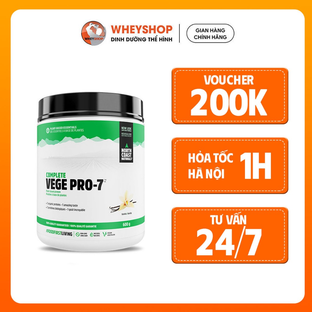 [ Freeship ] Bột đạm thực vật Complete Vege Pro-7 North Coast Naturals ...
