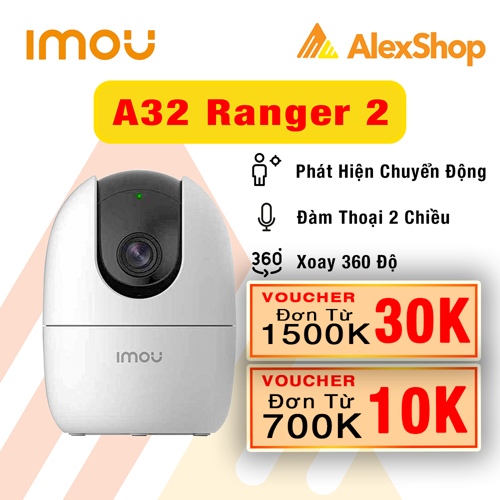 [3M] Camera WiFi Imou A32 Ranger 2 (2K), Xoay 360, Báo Động Đàm Thoại 2 ...