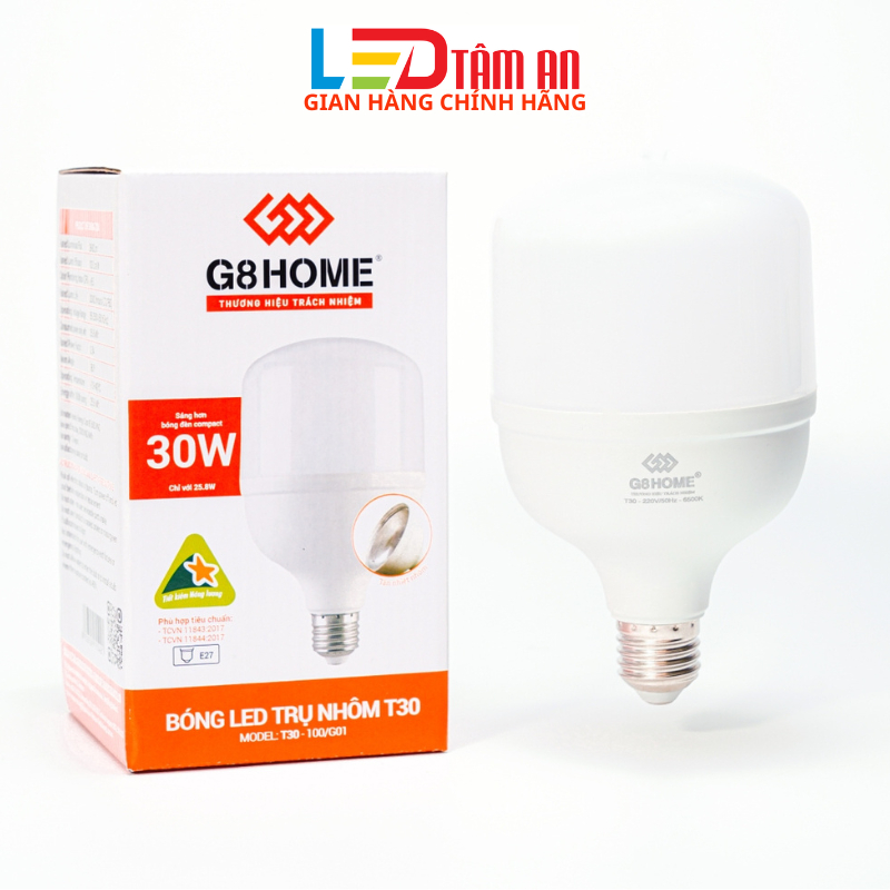 Bóng đèn led 30w 40w 50w 5w 10w 15w 20w Chính hãng tản nhiệt nhôm siêu ...
