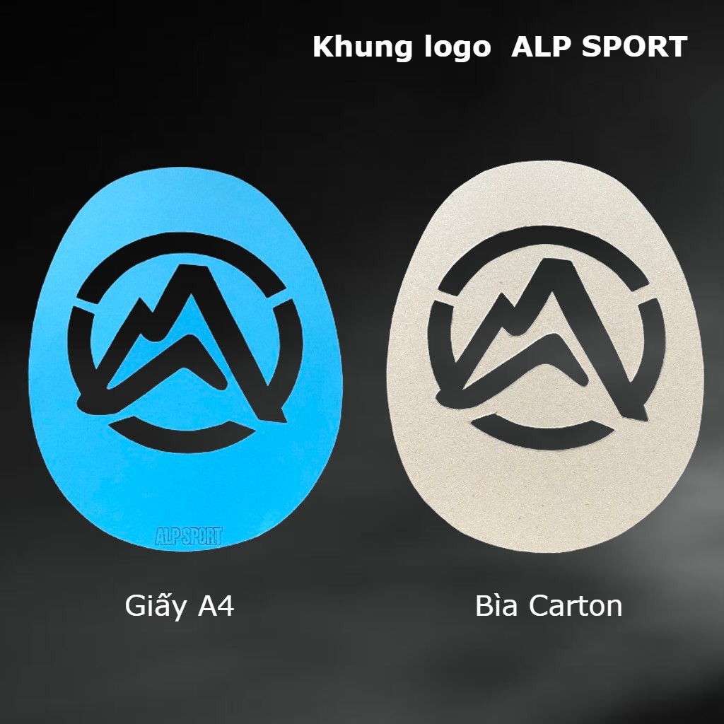 khung logo sơn vợt cầu lông Alp sport, logo khung logo sơn vợt cầu lông ...