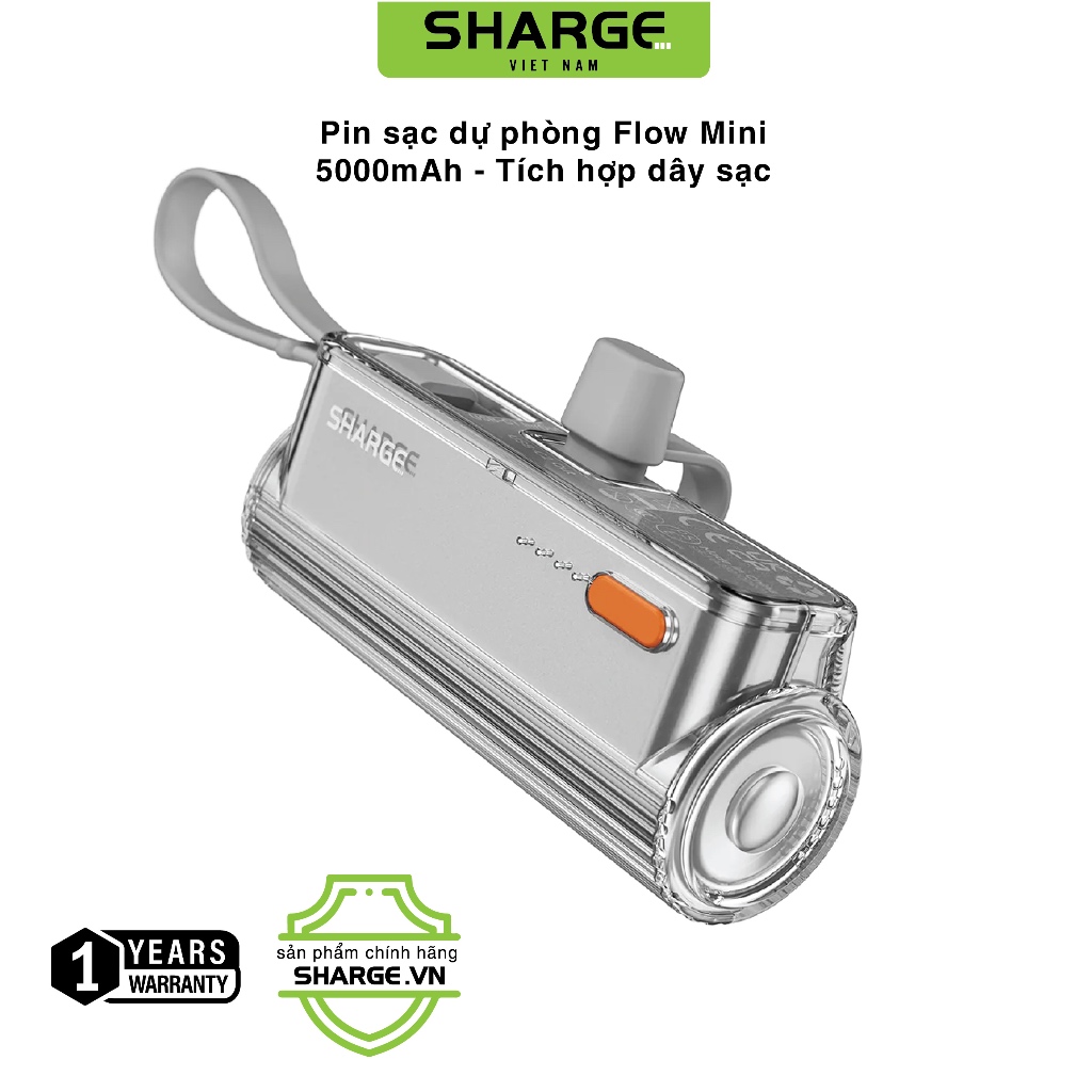 Pin sạc dự phòng SHARGE FLOW MINI 5000mAh | SHARGEEK | Shopee Việt Nam