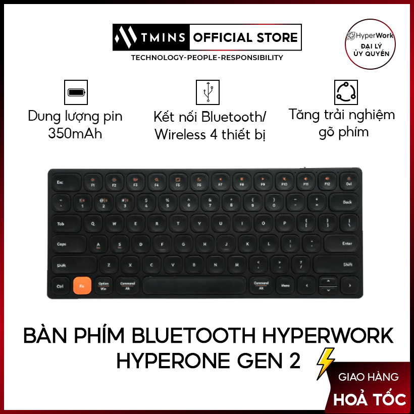 Bàn phím Bluetooth HyperWork HyperOne Gen 2 & SilentKey phiên bản nâng ...