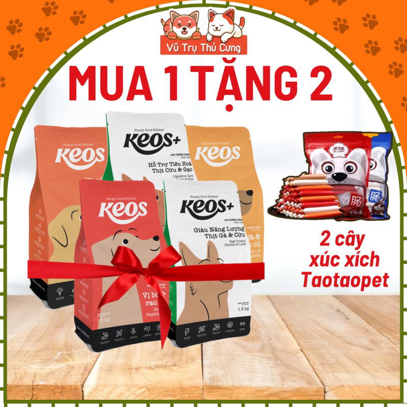 (1.5Kg) Thức Ăn Hạt Cho Chó Mọi Lứa Tuổi Keos | Shopee Việt Nam