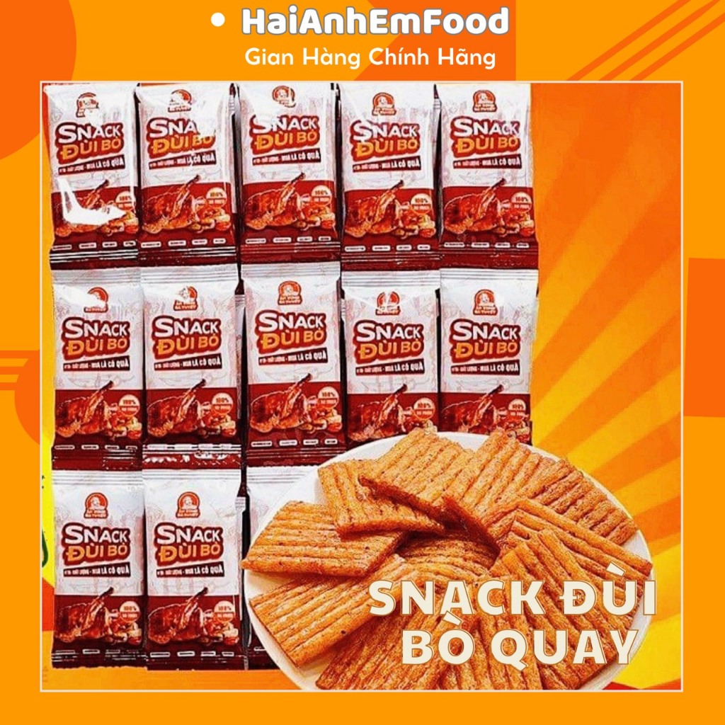 Combo 60 Gói Đùi Bò Quay, Snack Cay Cay, Que Cay làm từ bột mì, Hiệu ...