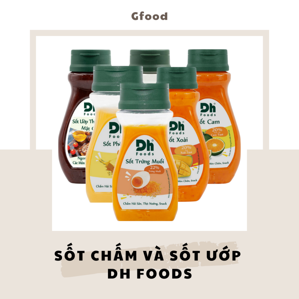 Dh Foods Sốt Chấm & Ướp (Trứng Muối, Phô Mai, Xoài, Cam, Thơm, Tiêu Đen ...