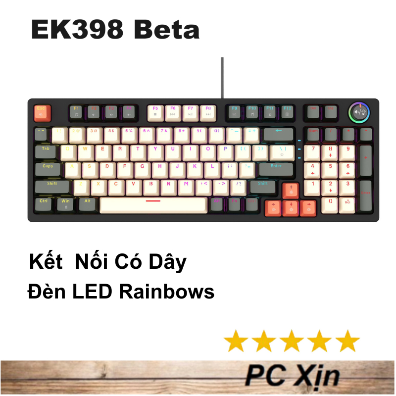 Bàn phím cơ EDRA EK398L / EK398 ( Blue , Brown , Red Switch) | Shopee ...