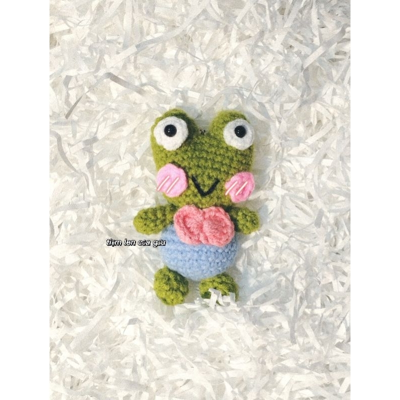 ẾCH XANH LEN HANDMADE ( ẢNH THẬT) | Shopee Việt Nam