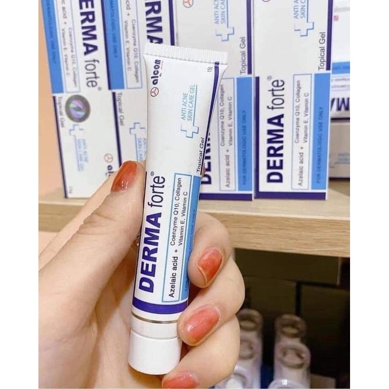 Derma Forte Gel 15g (bản thương / bản advanced) - Giúp Giảm Mụn Trứng Cá, Ẩn, Đầu Đen, Giảm Thâm ...