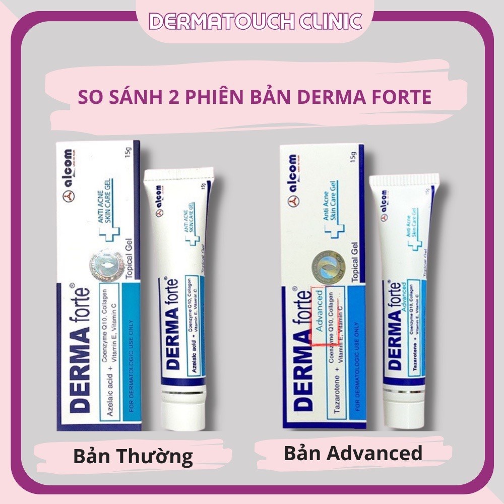 Derma Forte Gel 15g (bản thương / bản advanced) -Giúp Giảm Mụn Trứng Cá ...