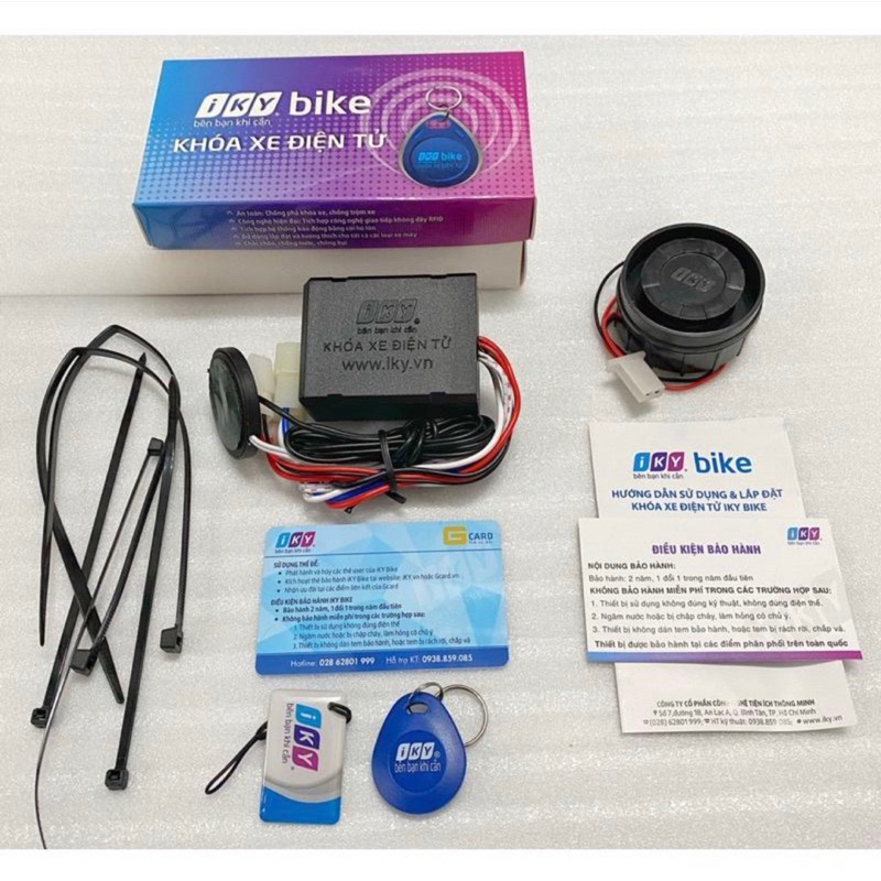 Khoá Chống Trộm Xe Máy, Ổ Khóa Xe Máy Thẻ Từ Thông Minh iky bike ...