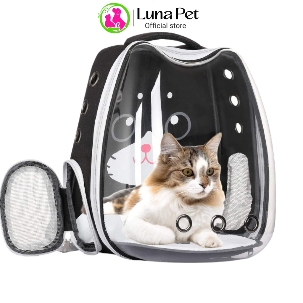 Balo mèo phi hanh gia trong suốt LunaPet BL04 cho chó mèo đi du lịch | Shopee Việt Nam