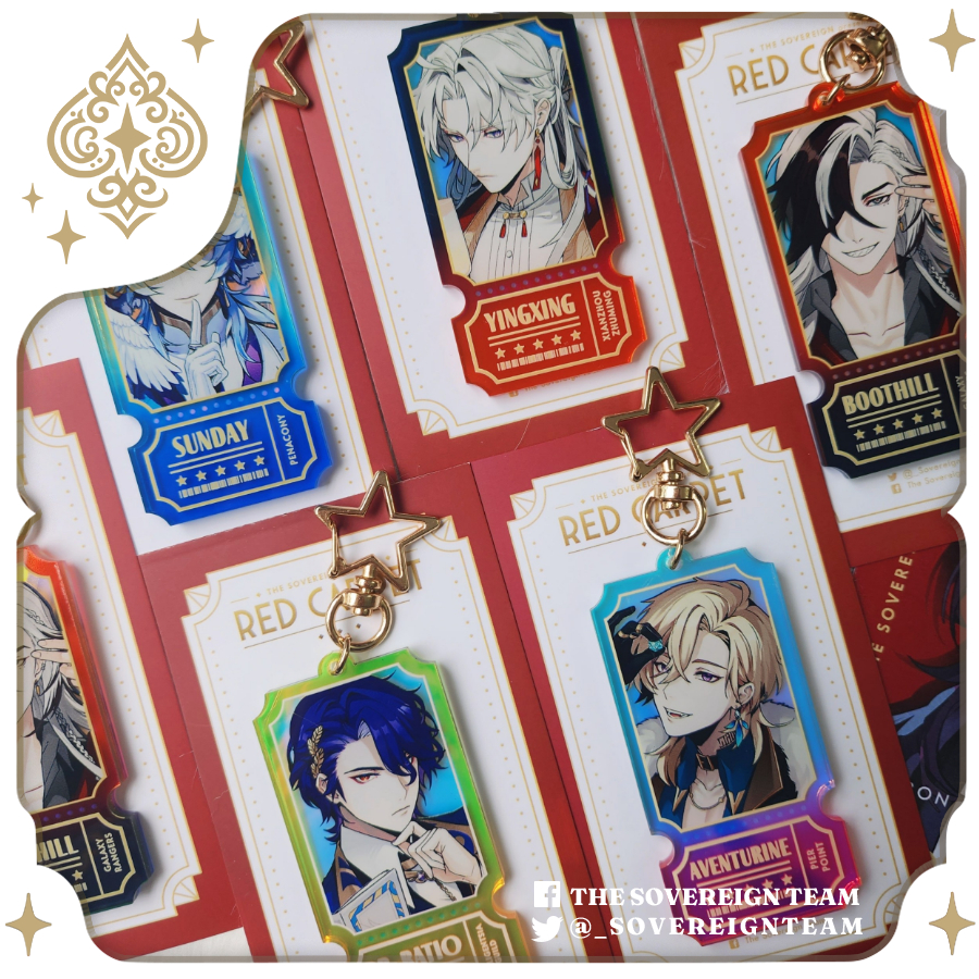 Honkai Star Rail HSR - KEYCHAIN Red Carpet [The Sovereign] | Shopee ...