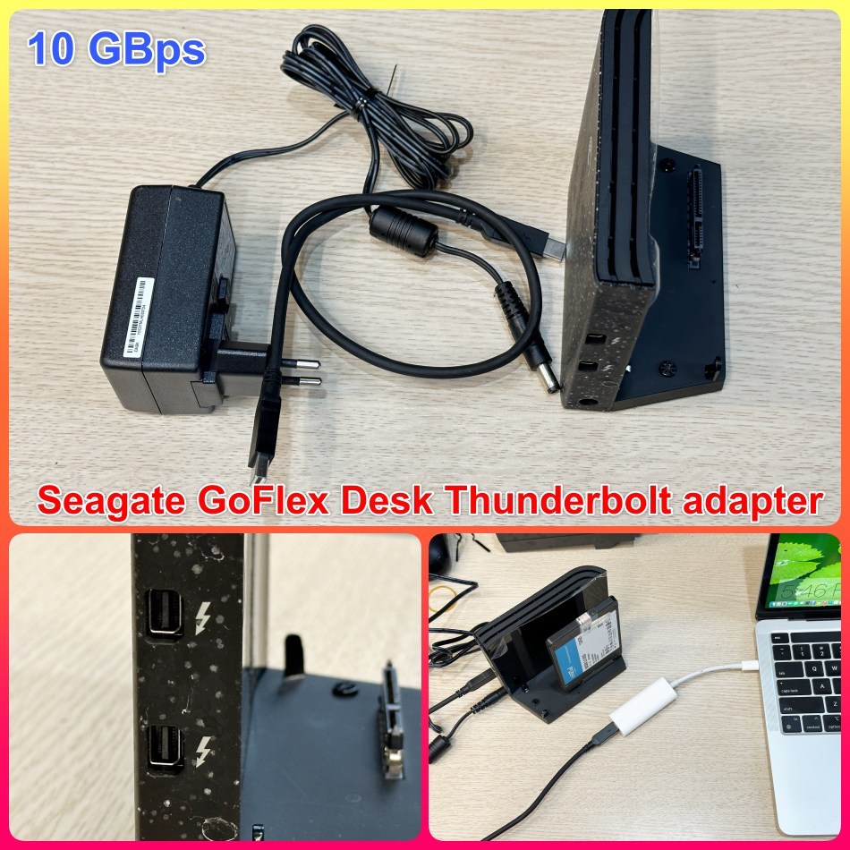 Docking đọc ổ cứng HDD SSD SATA tốc độ 10GB Seagate GoFlex Desk ...