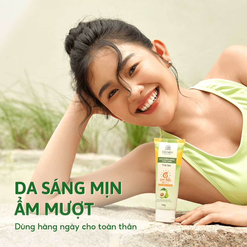 Kem Chống Nắng Body 50+ PA++++ kcn vật lý hoá học dưỡng ẩm da Trái Bơ ...