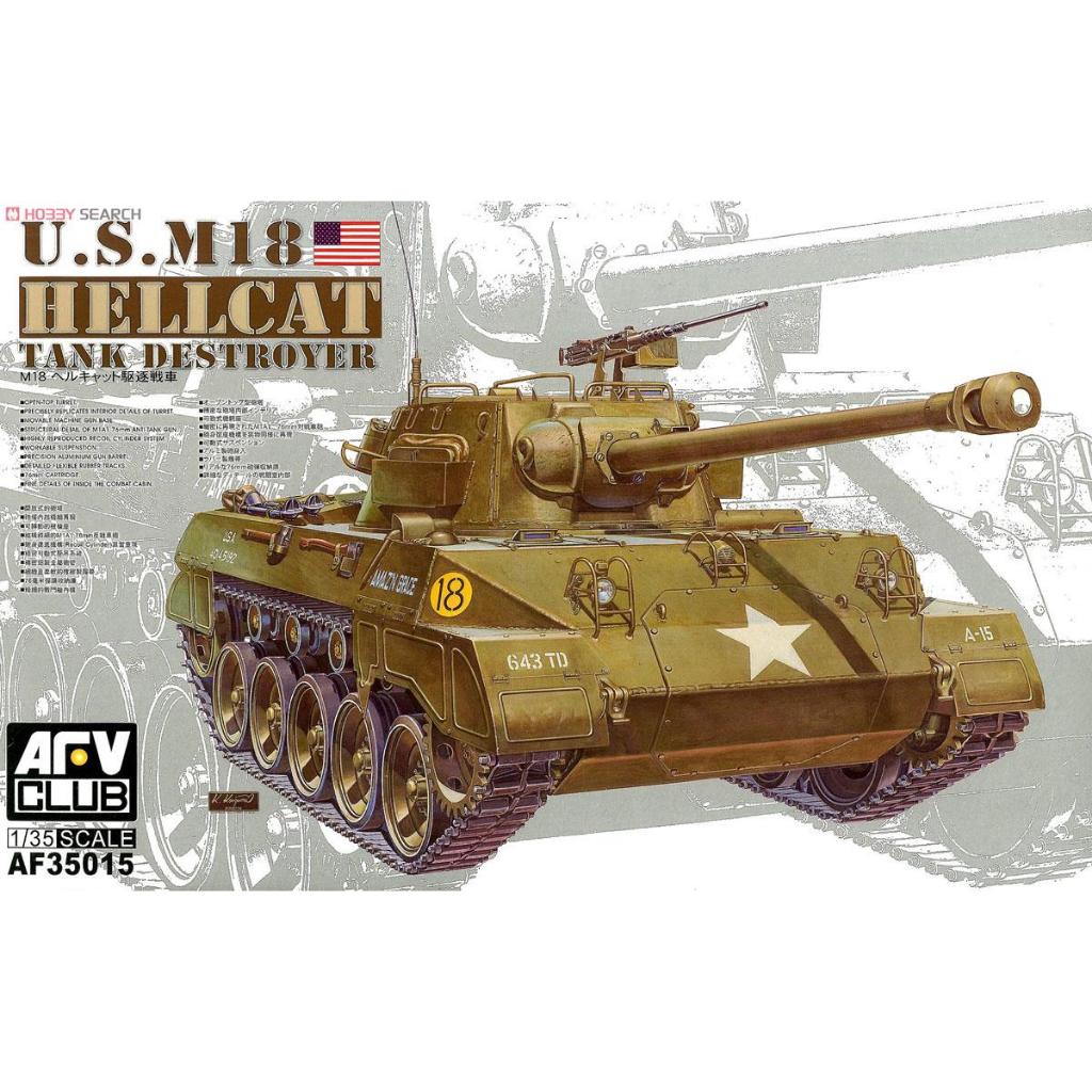 LỤC QUÂN - AFV CLUB - 35015 - 1/35 MÔ HÌNH XE TĂNG M18 HELLCAT TANK ...
