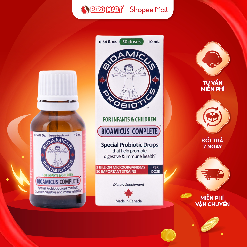 Men Vi Sinh 10 Chủng BioAmicus Complete Duy Trì Hệ Miễn Dịch Khỏe Mạnh ...