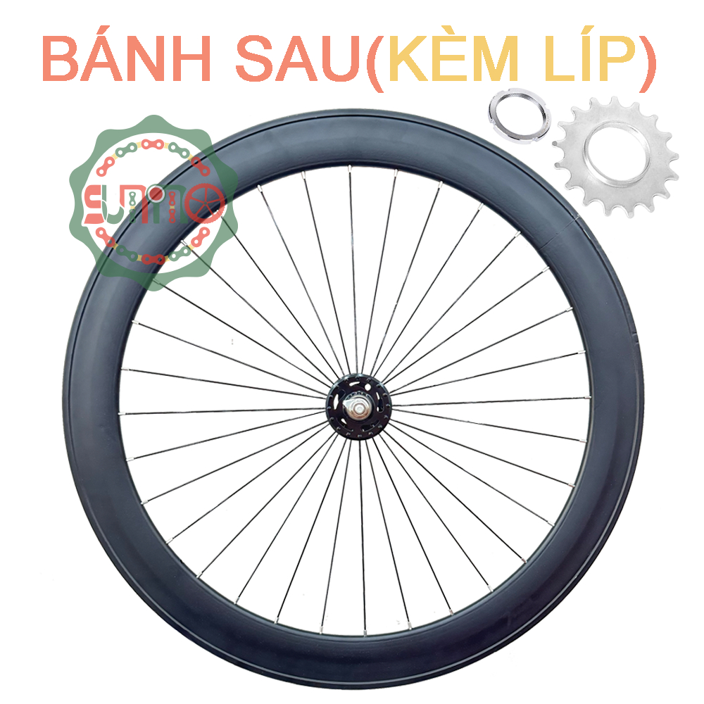 Bánh xe đạp fixed gear vành 6cm căm đan thẳng | Shopee Việt Nam