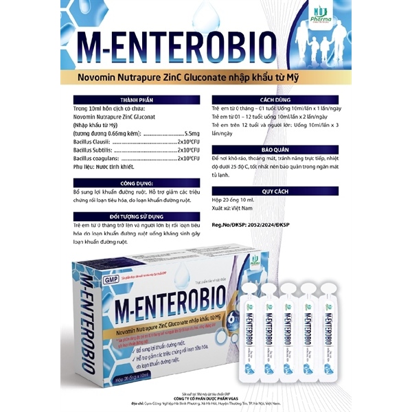 Men ống 6 Tỷ ENTERO BIO (hộp 20 ống) | Shopee Việt Nam