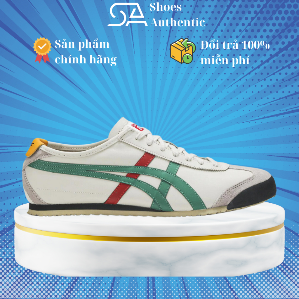 [ Hàng Chính Hãng ] Giày Onitsuka Tiger Mexico 66 White Green Full Box ...