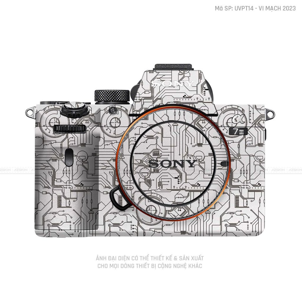Skin Dán Máy Ảnh Sony in Họa Tiết Vi Mạch 2023 UVPT14 Chất Liệu Decal ...