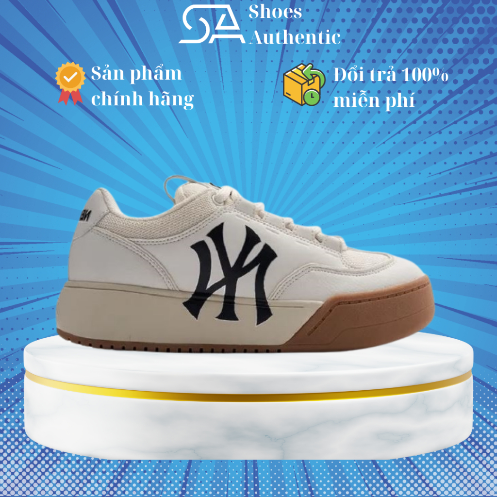 [ Hàng Chính Hãng ] Giày MLB Chunky Wide New York Yankees White Full ...