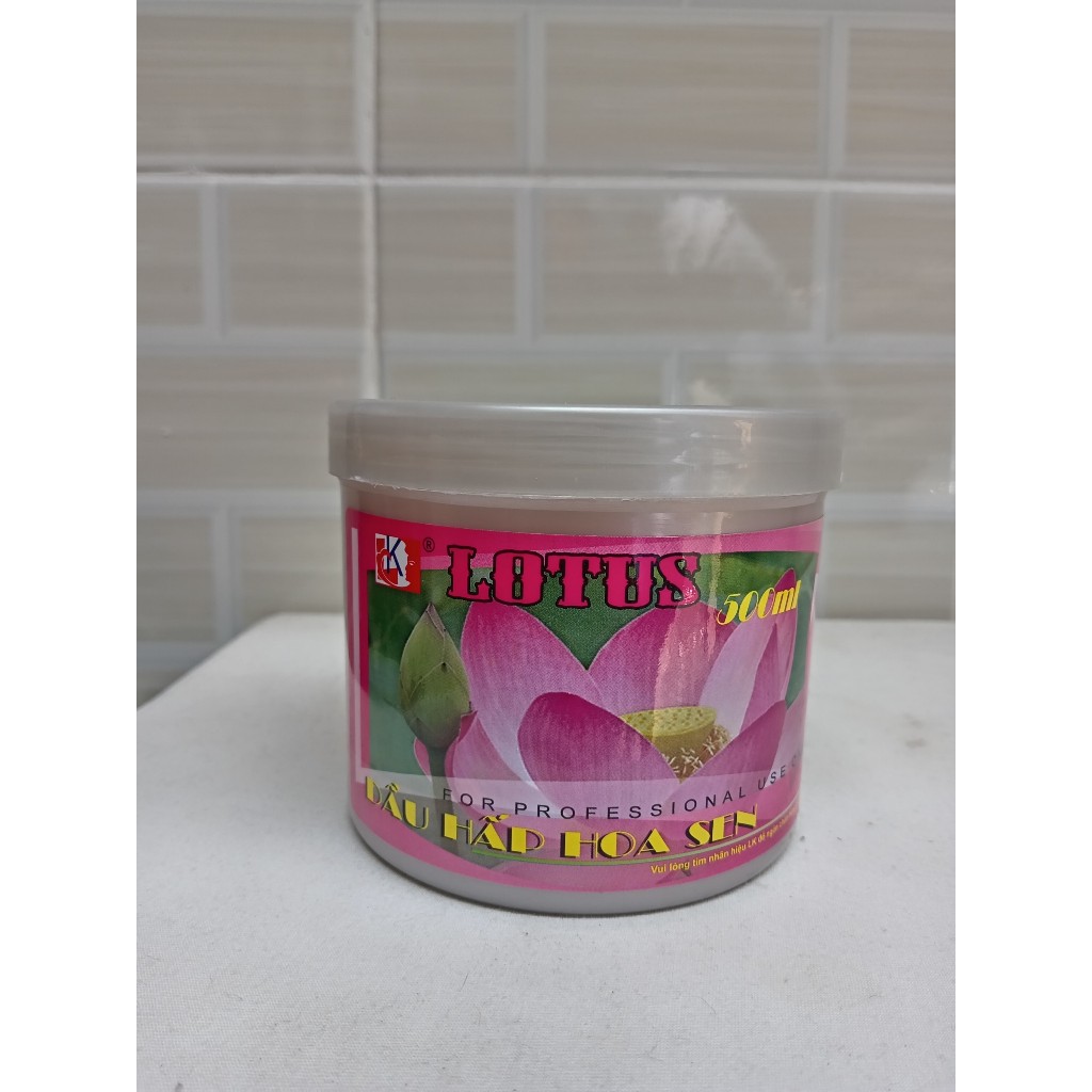 Dầu hấp tóc Hoa sen LOTUS LK 1000ml - Ủ hấp tóc cung cấp dưỡng chất mùi ...