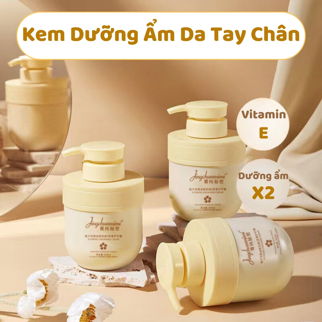 Kem Dưỡng Ẩm Da JingChunMimi 300ml Chính Hãng, Kem Dưỡng Trắng Da Chứa Vitamin E Cấp Ẩm Trắng Da ...