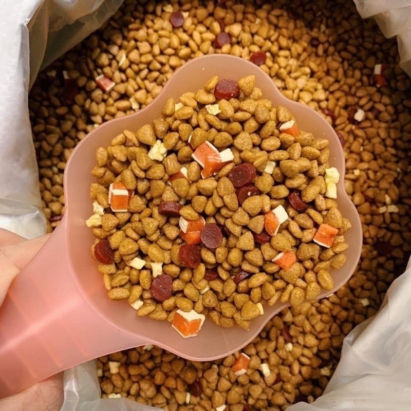 [ Túi 1kg ] Hạt CAPTAIN mix topping bò, phomai, cá hồi cho chó, thức ăn ...